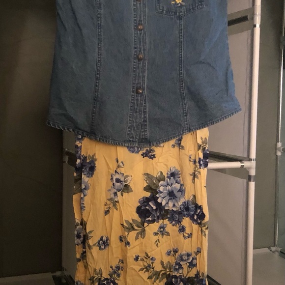 Bobbie Brooks | Dresses | Vintage Bobby Brooks Ladies Floral Maxi Dress ...